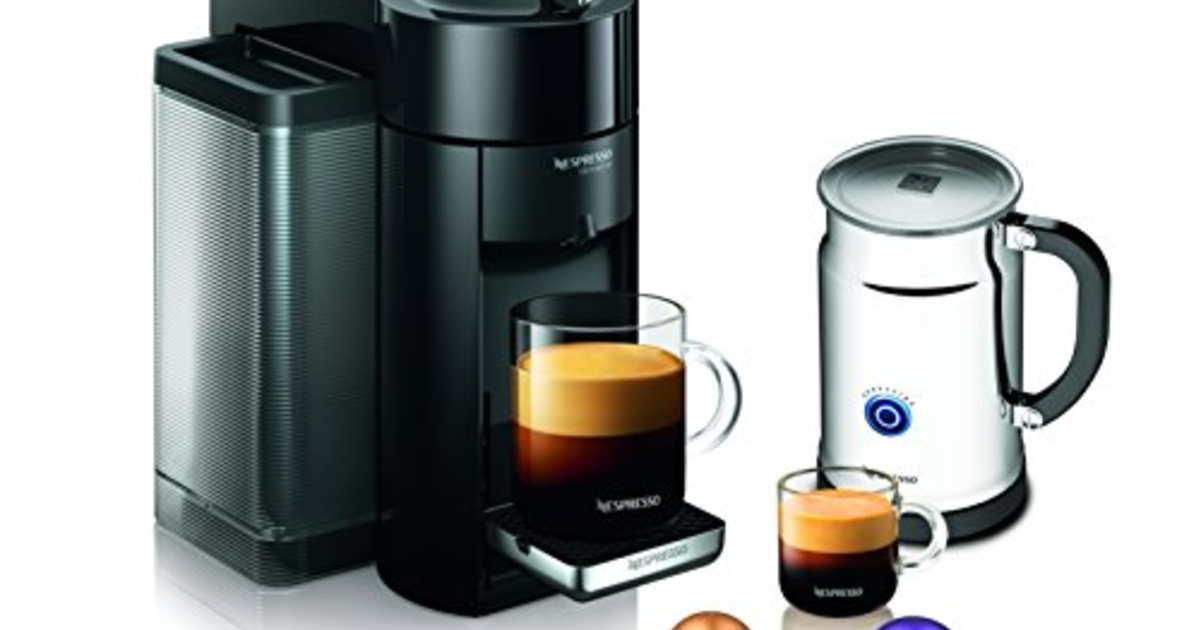 Nespresso 膠囊咖啡機 A+GCC1-US-BK-NE VertuoLine Evoluo Deluxe Coffee ...