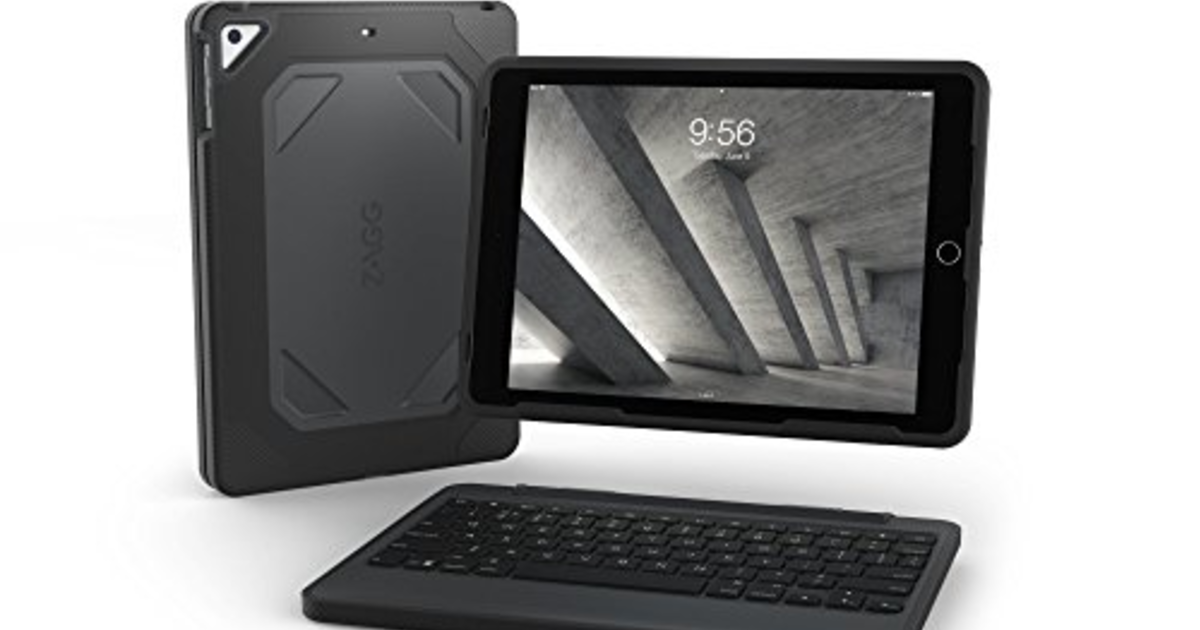 ZAGG Rugged Book - Durable Case and Bluetooth Keyboard for Apple iPad ...